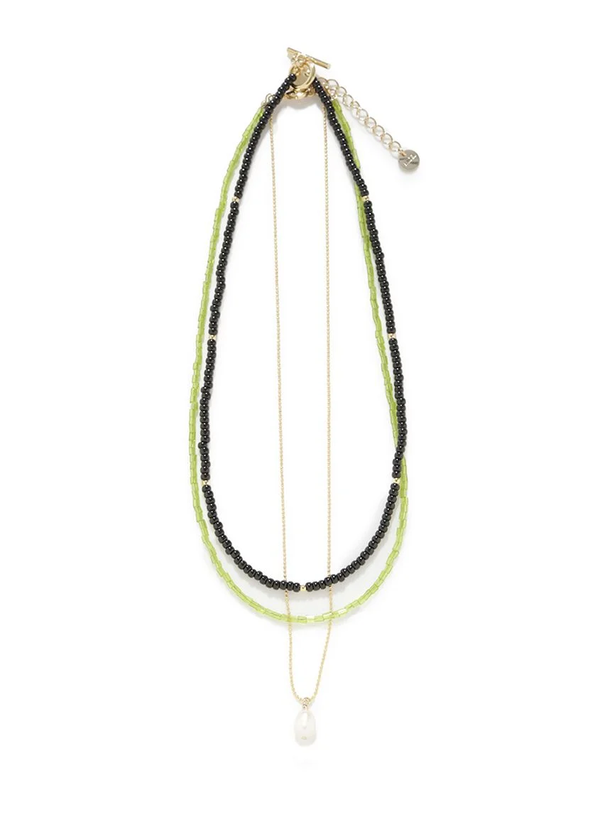 Layered Beads Necklace - SNIDEL Official Store